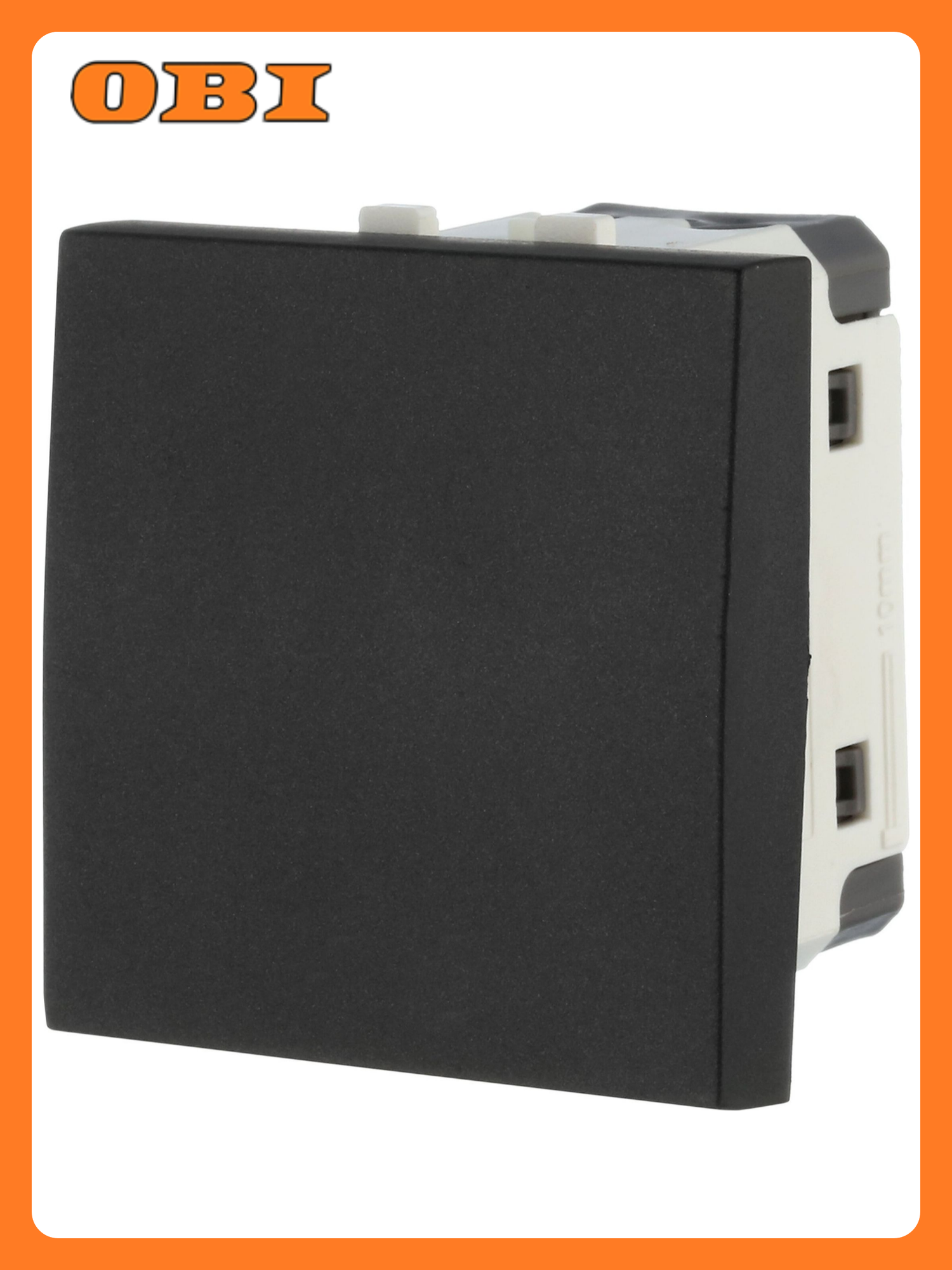 Переключатель CROSSLINK LK45 1 клавиша черный бархат 45Х45 мм