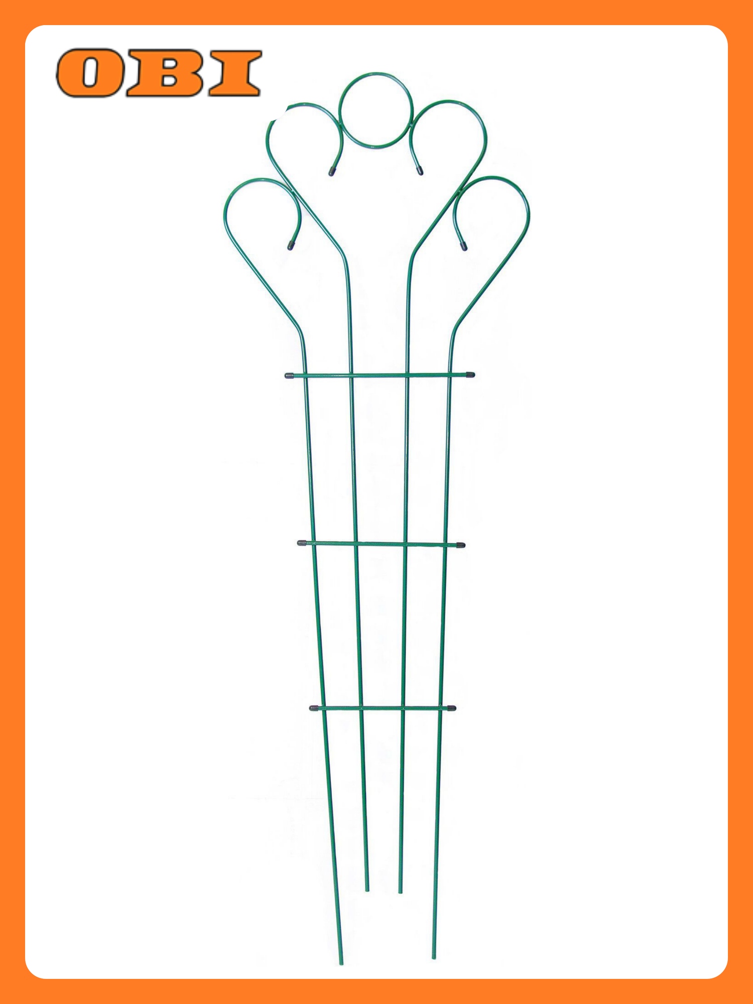 Шпалера Клевер-С, для вьющихся растений, металл, 70x200x2 см, зеленая