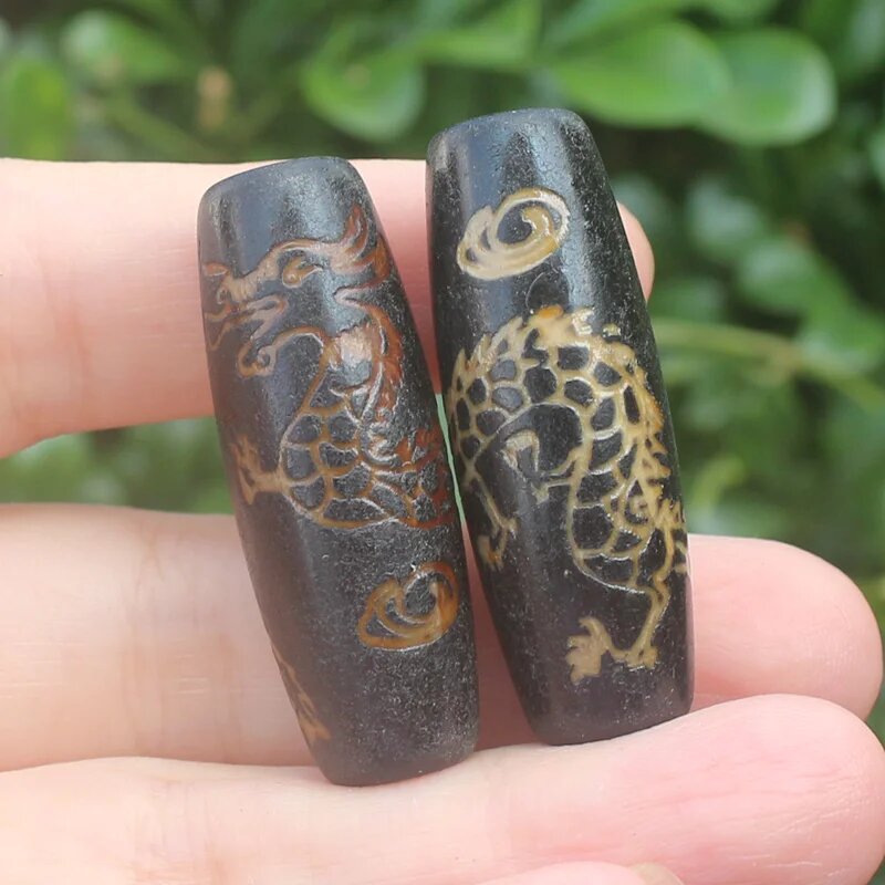 Огненный агат бусины лаerf beads 40 мм 9 глаз Dragon