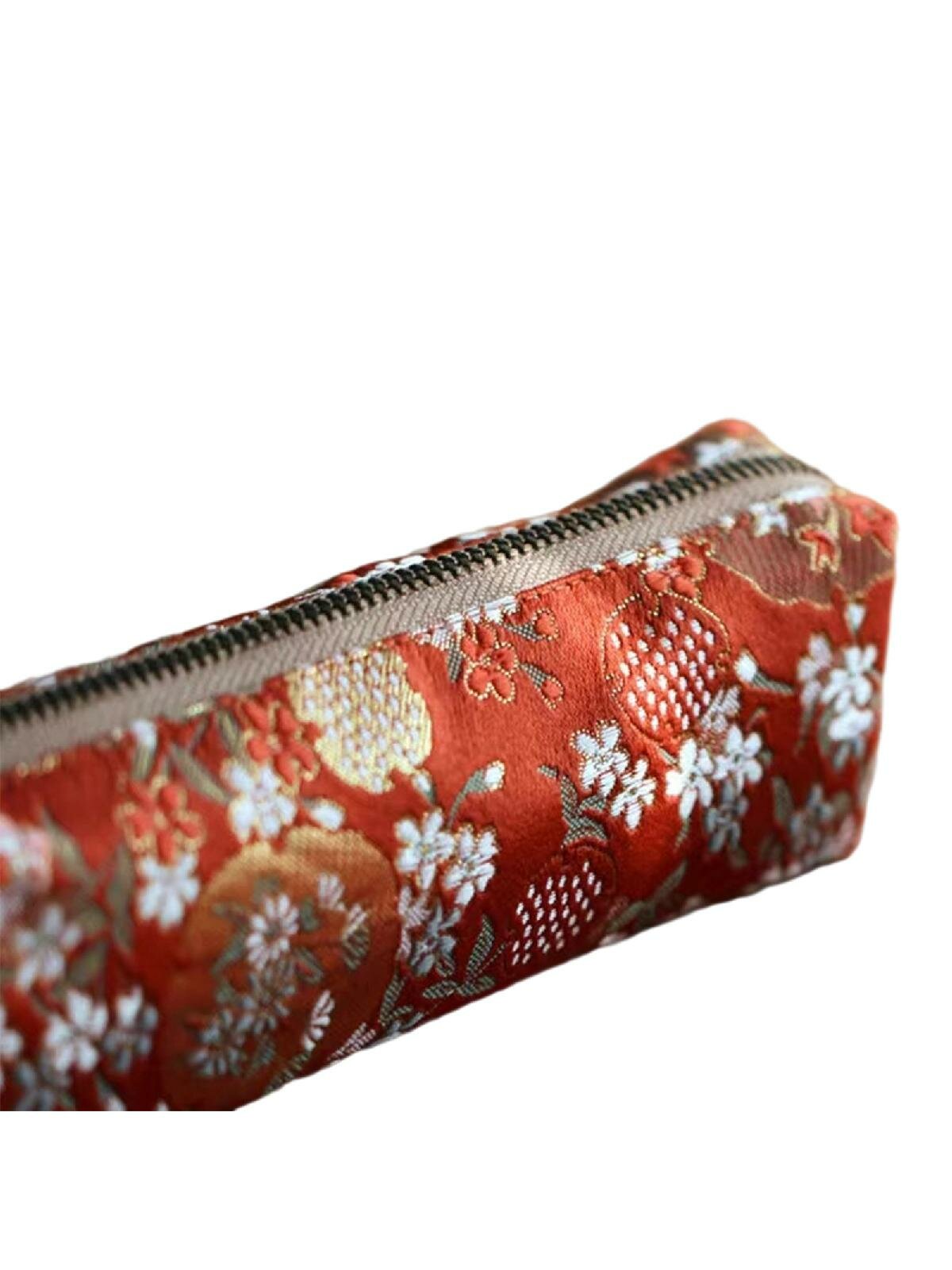 Ретро Вышитые Карандаш Чехол Хлопок Льняная Ткань Карандаш Сумка Большой Емкости