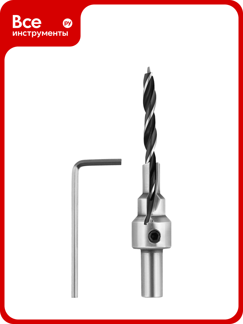 Сверло под конфирмат 7x50 мм vertextools 1144-7-50, 50 мм