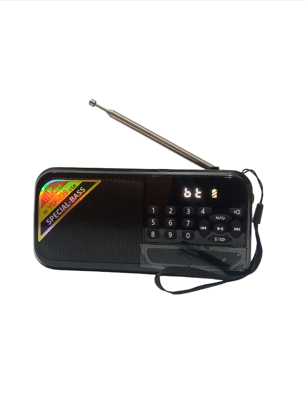 Радиоприемник карманный, аккумуляторный с MP3 плеером /BT YSF-798 (черный)