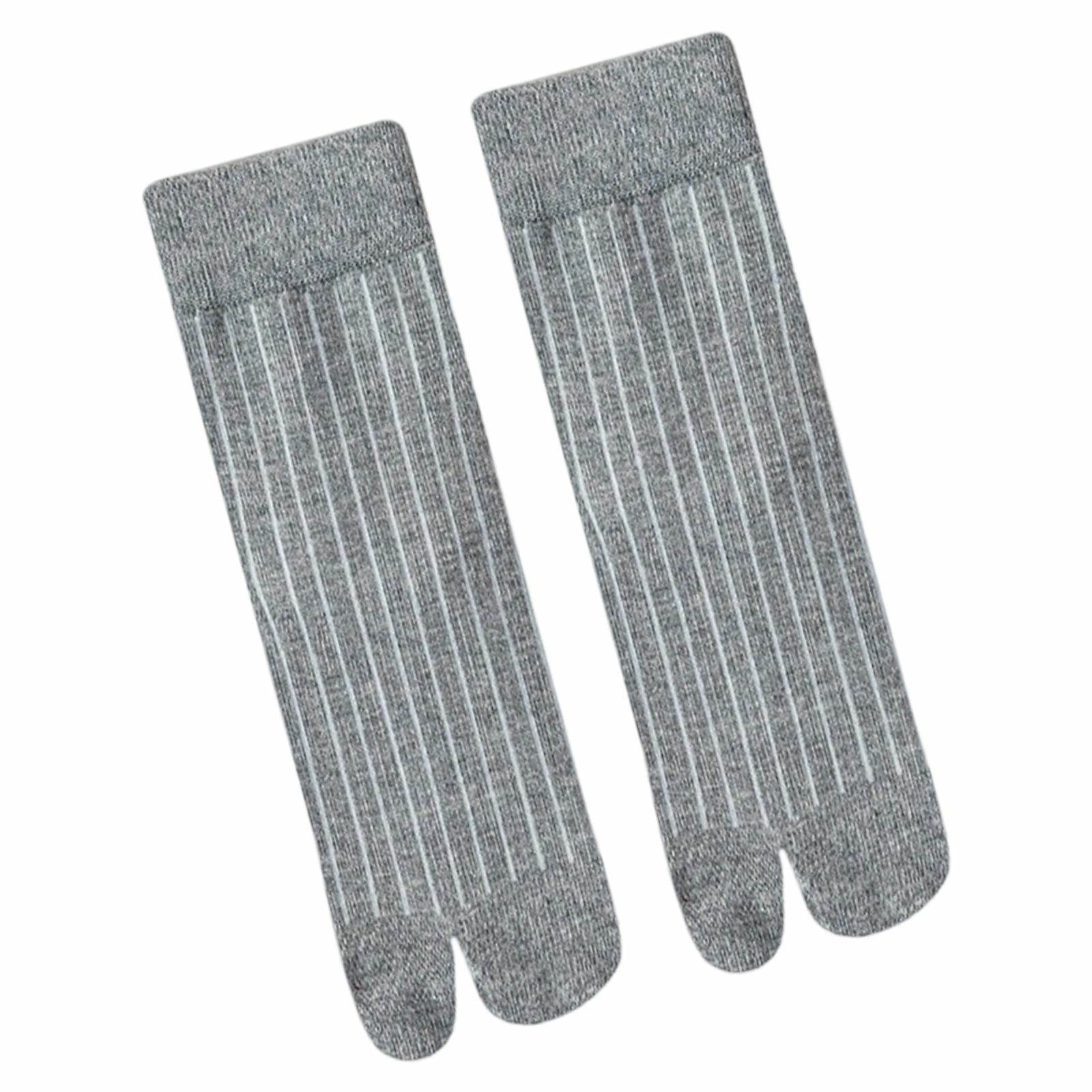 Хлопковые носки с разделением пальцев и ребристой текстурой для женщин