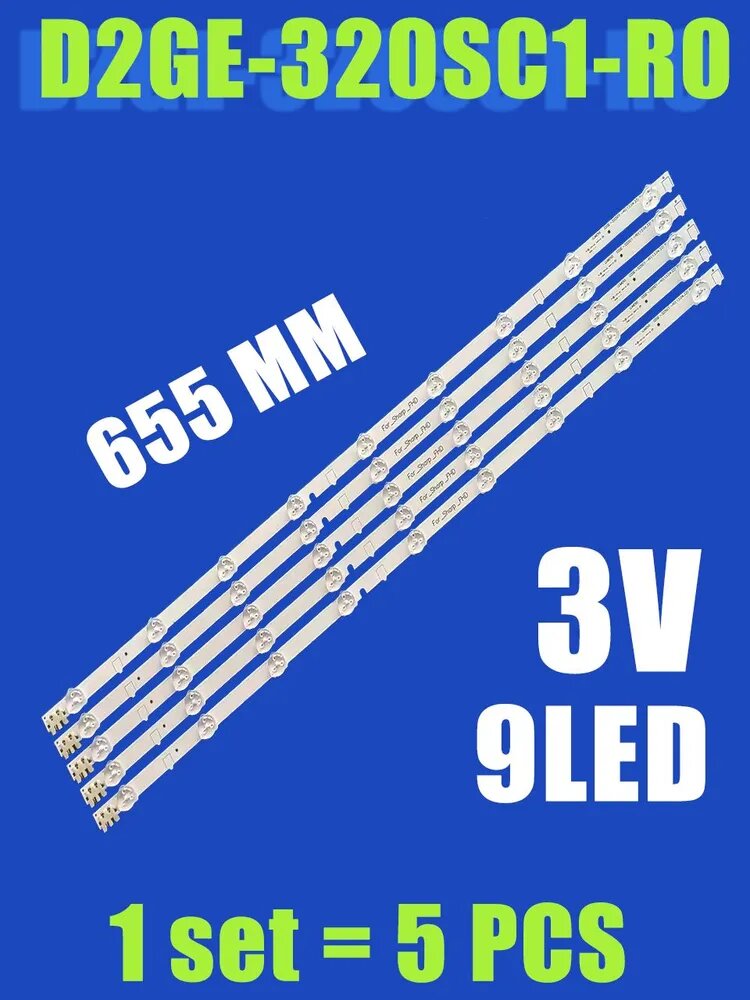 1 комплект-3 шт Подсветка D2GE-320SC1-R0 CY-HF320BGSV1H UE32F5000AK UE32f5500AW HF320BGS-V1 2013SVS32F