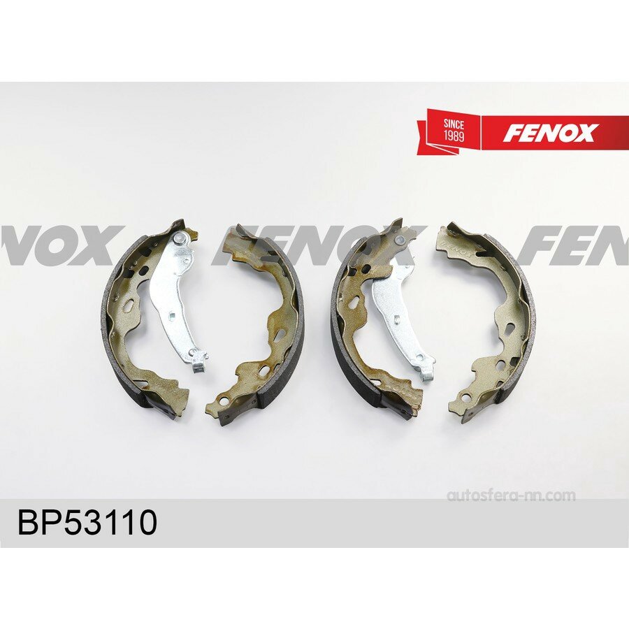 FENOX BP53110 Колодка тормозная (кт. 4 шт) барабанная Peugeot 107, Toyota Yaris -01, Aygo 1.0i-1.4D 05-, Geely MK,