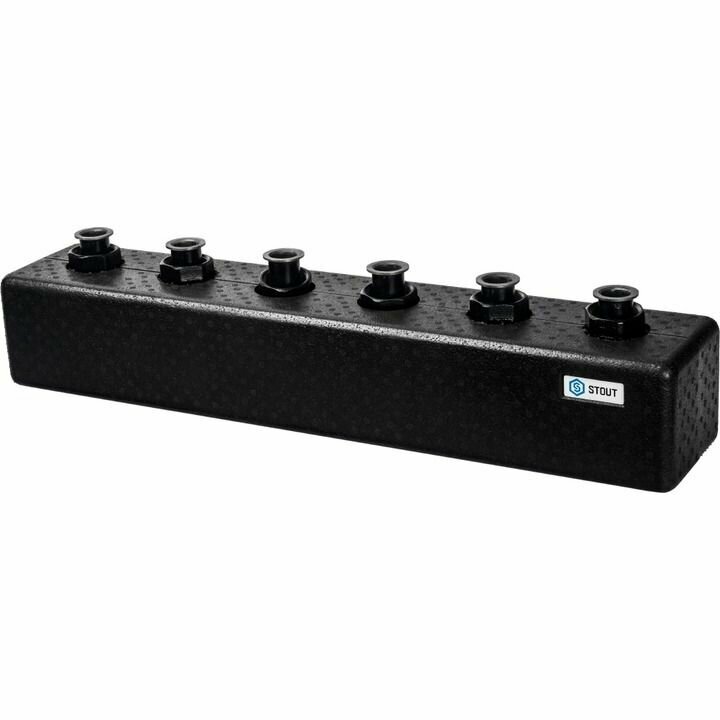 Стальной распределительный коллектор 2(3) отопительных контура. В теплоизоляции DN 25 STOUT SDG-0017-004023