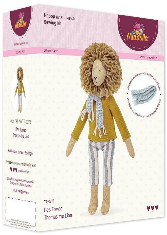 Набор для шитья "Miadolla" TT-0278 Лев Томас