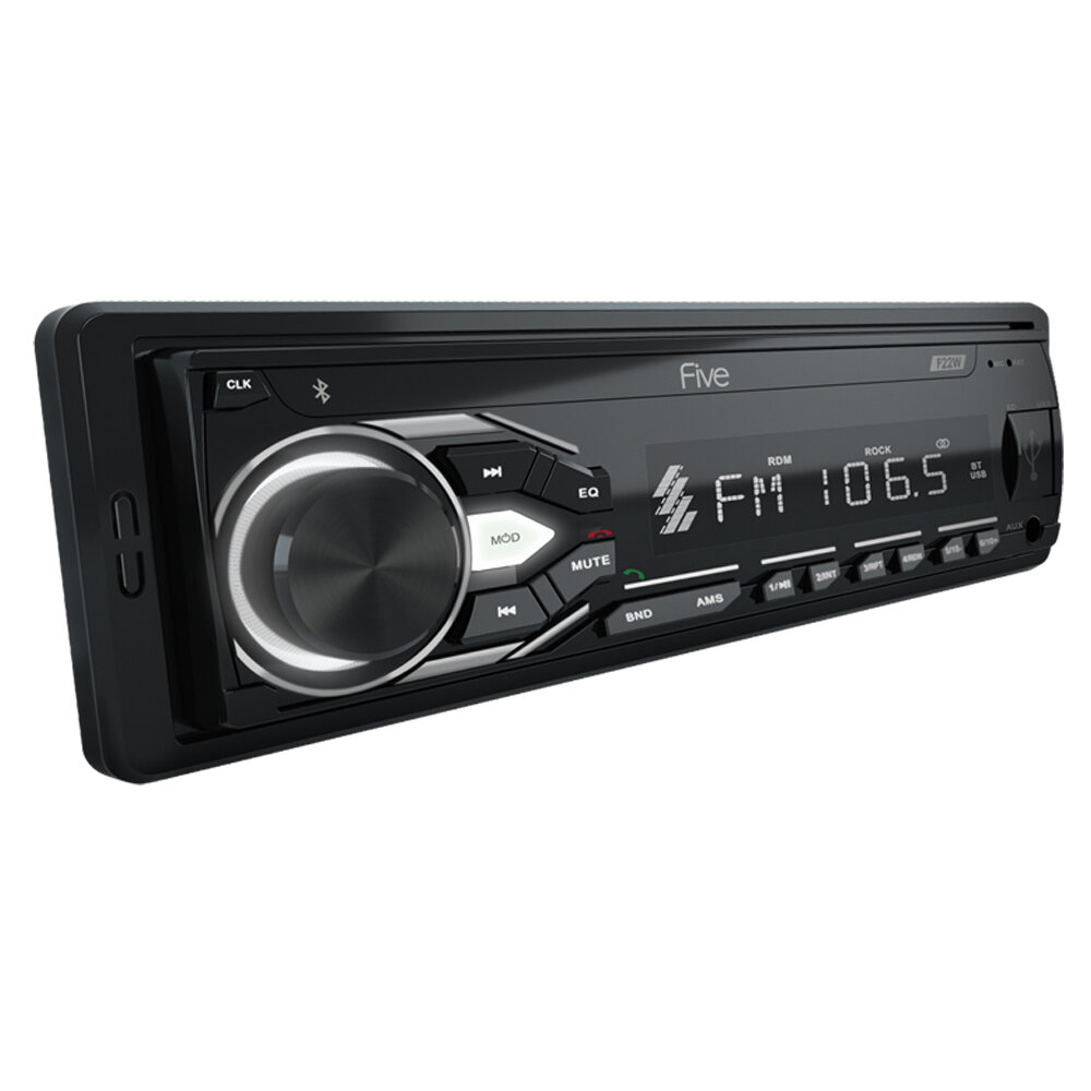 Автомагнитола FIVE F22W (1din/белая/Bluetooth/USB/AUX/SD/FM/4*50)