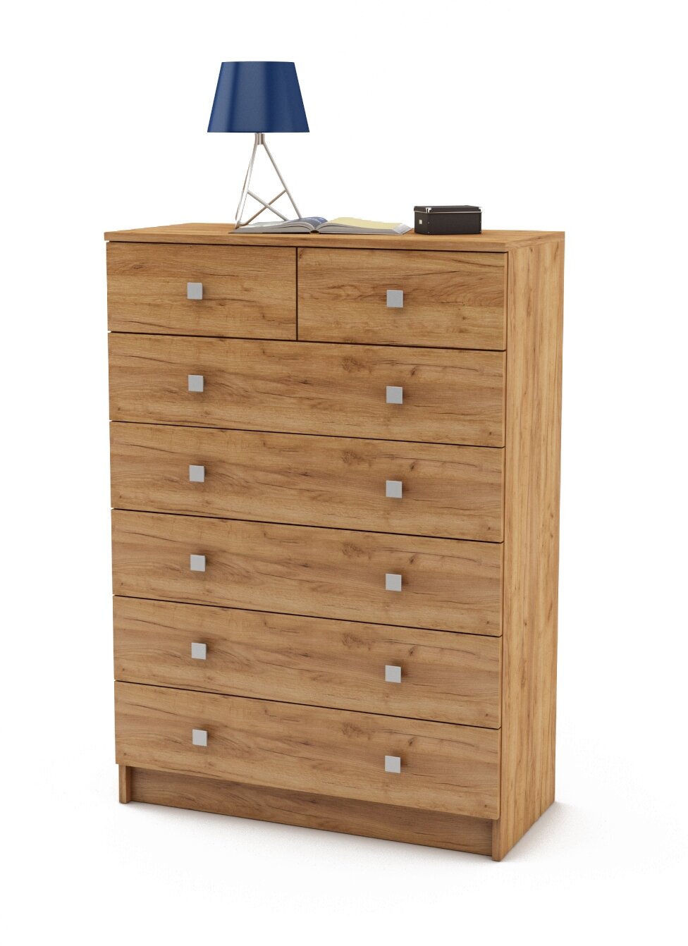 Комод для одежды с ящиками "Бостон (Лондон) 12", 80см x 38см x 114см, ЛДСП