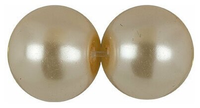 БусиныZlatka GBP-03 8 мм 52 шт на нити стекло №04 кремовый