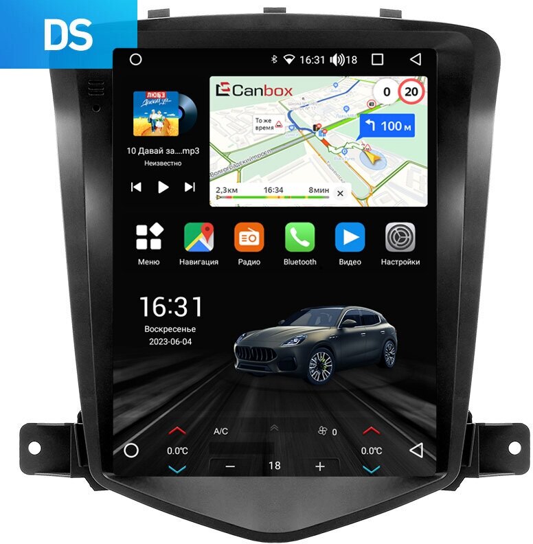 Штатная магнитола Chevrolet Cruze 2008-2012 Canbox M-Line (Tesla) 9.7" 2/32 5620-1312-49 Android 10 (4G-SIM, DSP, QLed)