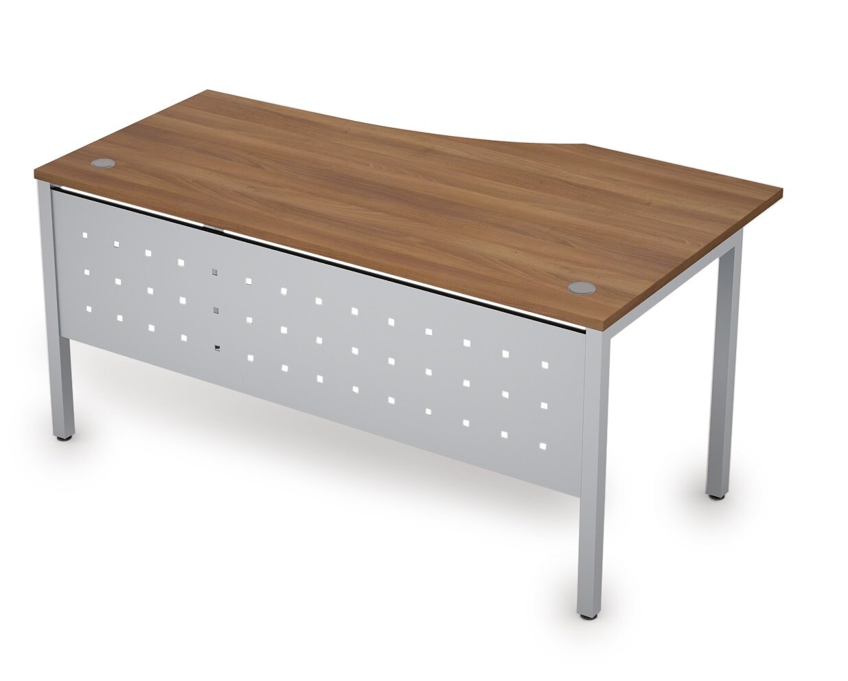 Стол письменный угловой левый AVANCE ALSAV 6МК.020 (сечение опоры 40*40 с мет. царгой) Шамони темный 1600х900х750