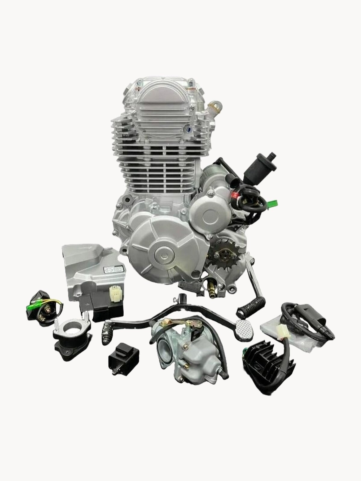 Двигатель 200 см3 ZS167FML-5 для мотоцикла (PR200) в сборе