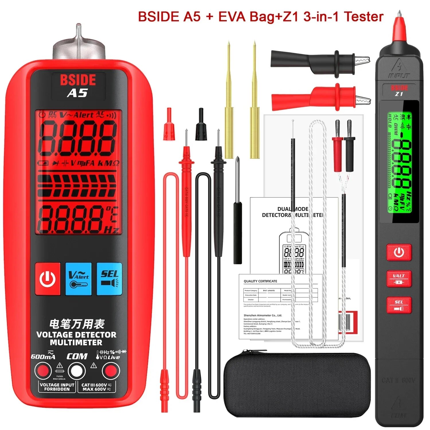 BSIDE умный цифровой мультиметр A5 with Z1 Tool kits