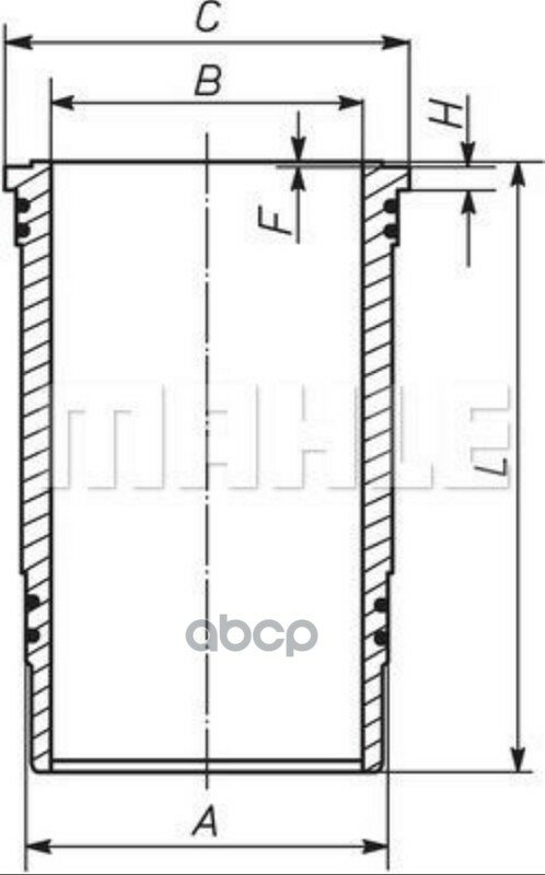 Гильза! d128 MAN дв. D2866/2865 LUL/LF/KF Mahle/Knecht арт. 227WN3701