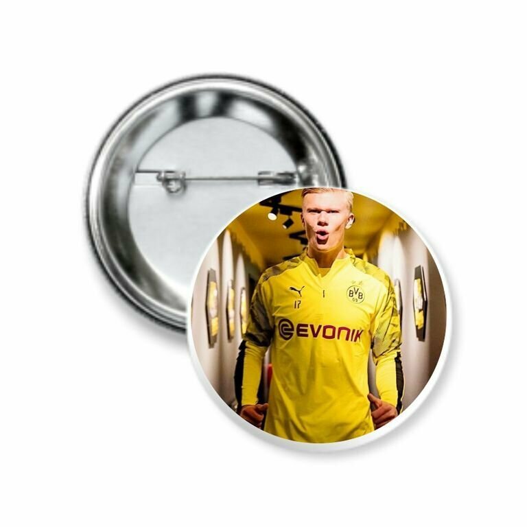 Значок закатной Эрлинг Холанн, Erling Haaland №4