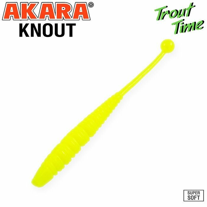 Силиконовая приманка Akara Trout time KNOUT 2,5 Cheese 04Y (10 шт.)