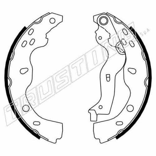 Комплект тормозных колодок Trusting 034119 для Fiat Sedici; Suzuki SX4