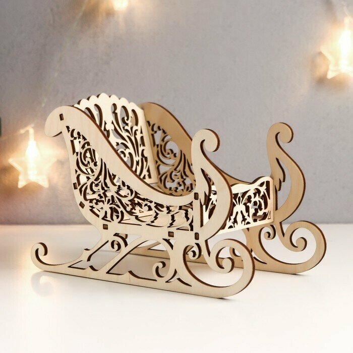 Сувенир 'Сани' 23х14х10,5 см (набор 6 деталей)