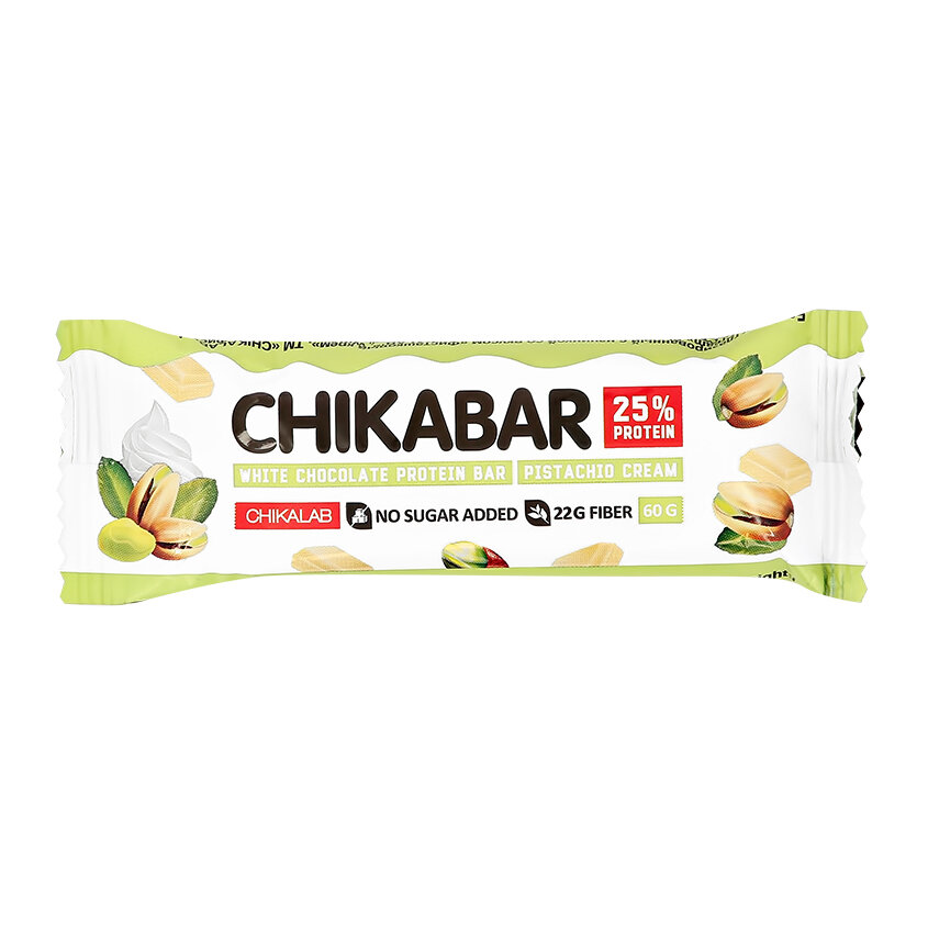 Батончик глазированный с начинкой CHIKALAB Фисташковый крем 60 г