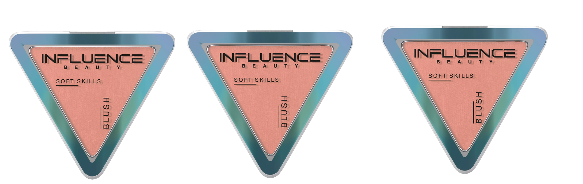 Румяна компактные Influence Beauty Soft skills/Compact blushes тон/shade 02 3 шт