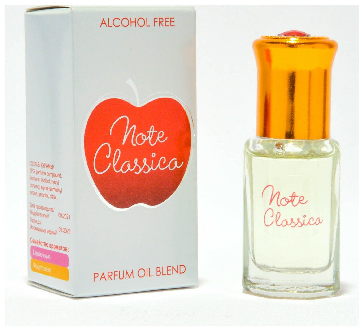 Духи NEO Parfum Духи-ролл для женщин масляные Note Classica (Объем 6 мл)