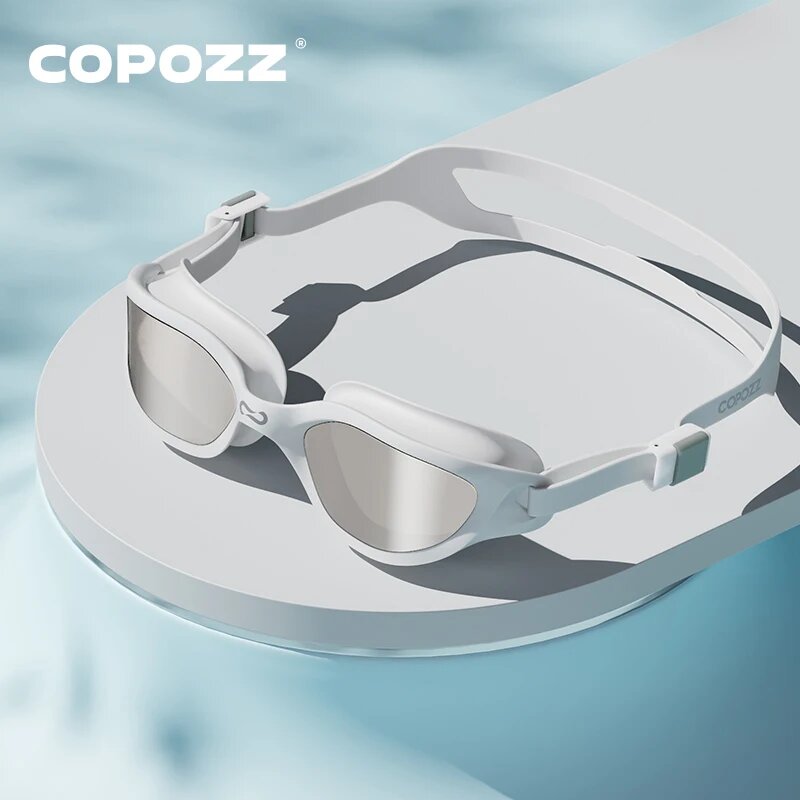 Copozz Очки для плавания VISTEX, Белый, mirrored white