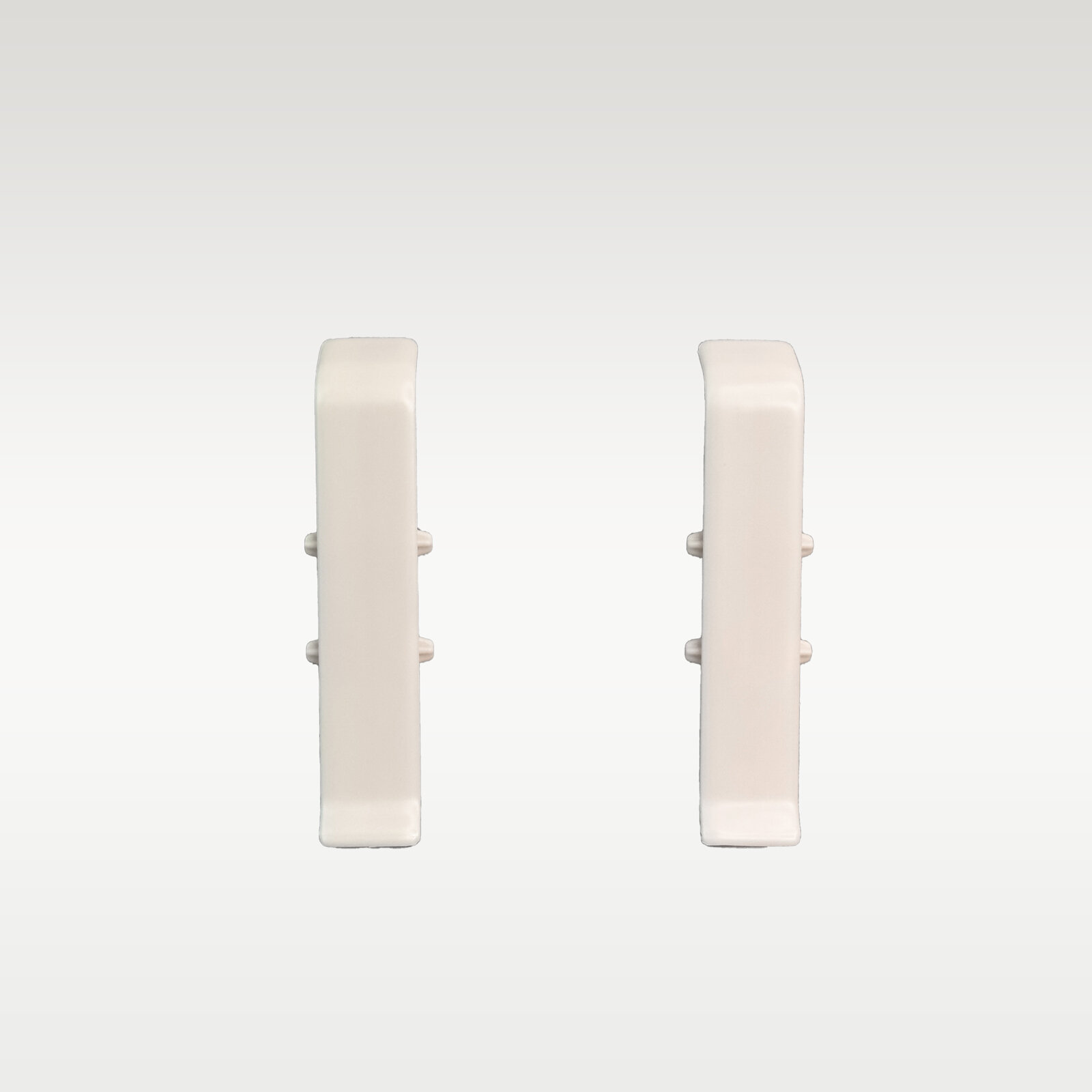 Соединитель для плинтуса ПВХ Деконика 21х55 мм кремово-белый 033, 2 шт.