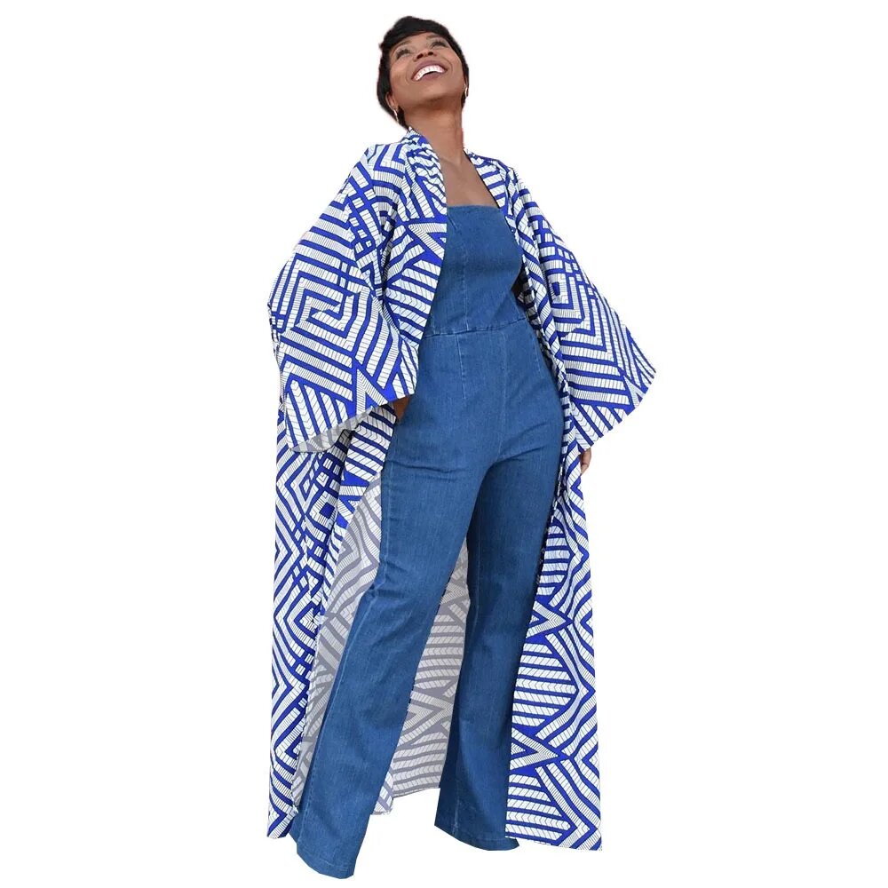 Женские кафтаны LYH_kaftan из вискозы Синий, S, color 4