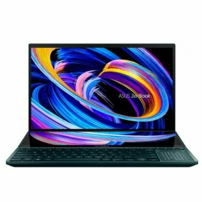 15,6" Ноутбук Asus ZenBook Pro Duo 15 UX582HM-H2069 (90NB0V11-M003T0) темно-синий - 3840x2160, OLED, Intel Core i7-11800H, 8 x 2,3 ГГц, 16 ГБ, SSD 1024 ГБ, NVIDIA GeForce RTX 3060 (6 Гб), W10Pro