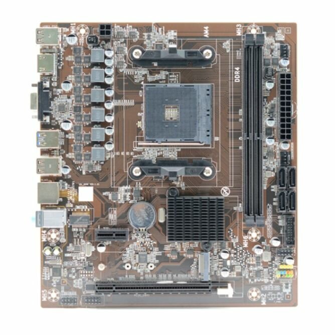 Материнская плата AFOX X470D4-MA-V2 (X470D4-MA-V2) - AM4, AMD X470, 2хDDR4, 1хPCI-Ex16, 1хМ.2, Micro-ATX