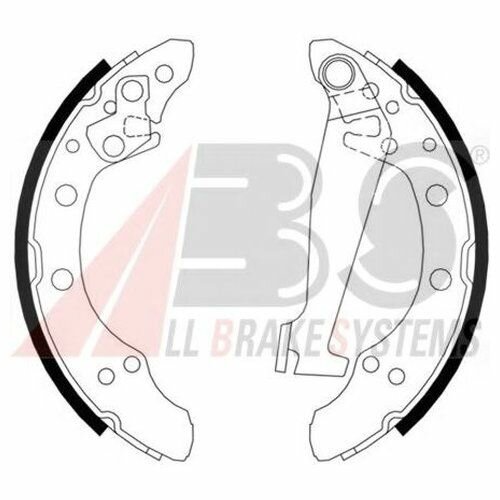 Комплект тормозных колодок Abs 8871