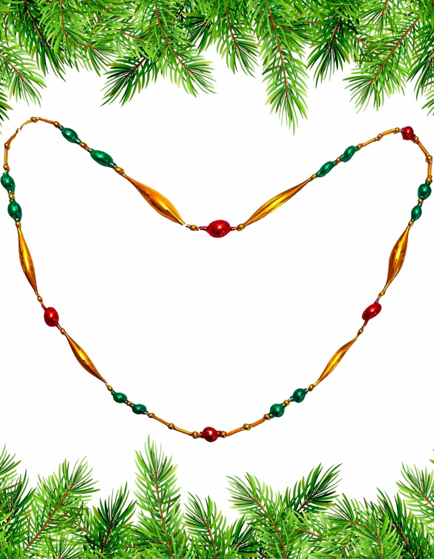 Елочная игрушка Бусы "Воспоминание" 120см