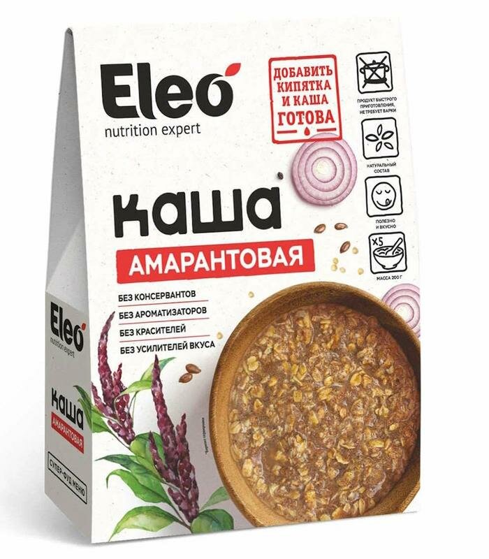Каша амарантовая ELEO, 5 пакетов по 40 г