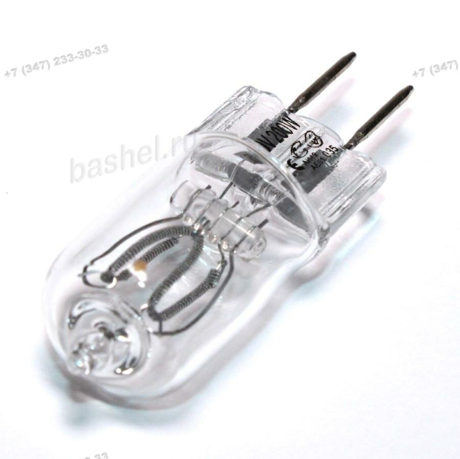 Лампа галогенная 220В; 200Вт, цоколь G6.35