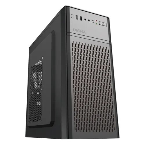 Корпус ATX Digma DCC-MD301, Midi-Tower, без БП, черный