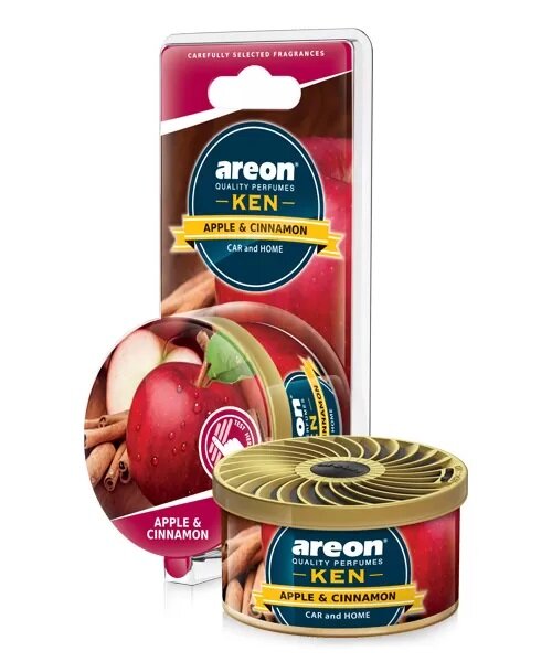 Ароматизатор Areon Ken Blister Apple&Cinnamon яблоко-корица