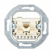 Jung Серия ECO Profi. Телефонная UAE розетка, 8-ми полюсная; один терминал