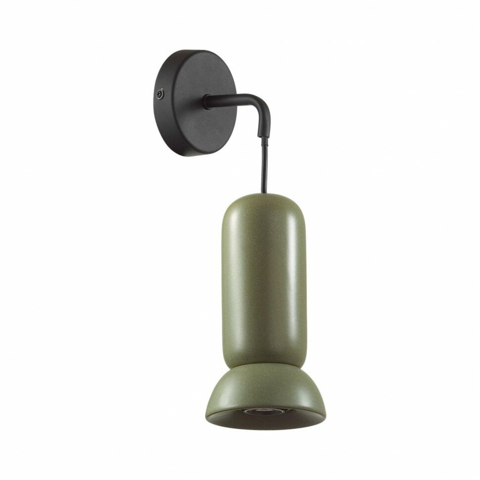 Odeon Light 5054/1WB PENDANT ODL24 451 черный/зеленый/металл/керамика Бра GU10 LED 4W KERAMA
