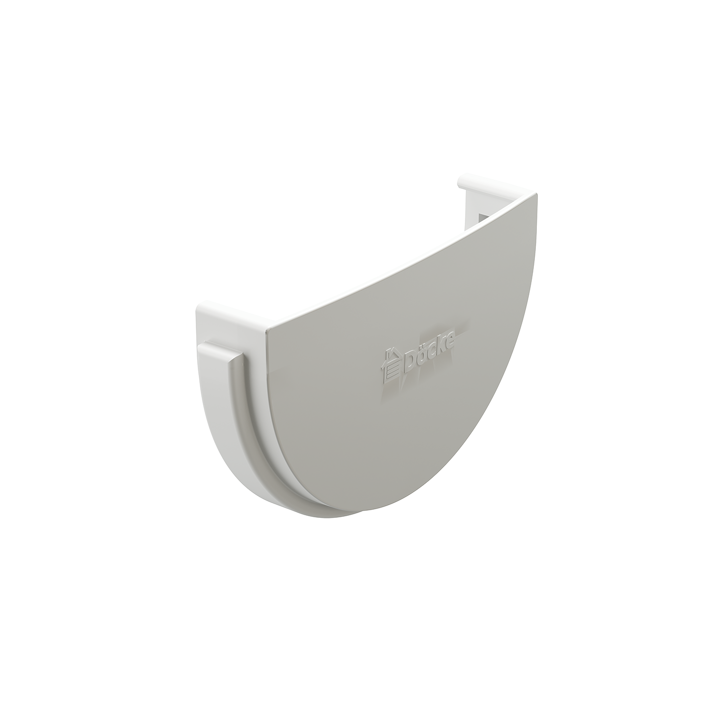 Docke STANDARD Заглушка 120 мм (Белый), диаметр трубы 80, толщина 1.65