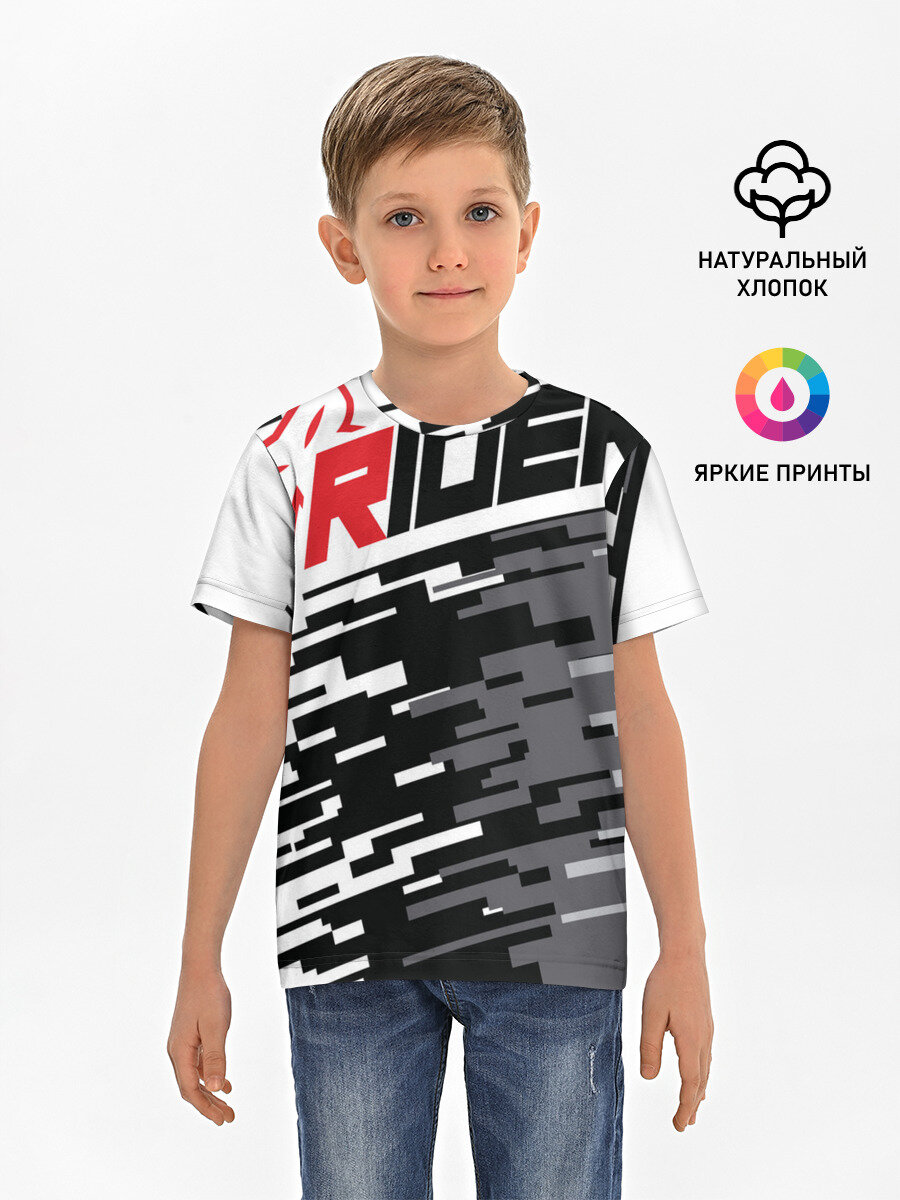 Футболка хлопковая детская Форма для мотокросса FOX