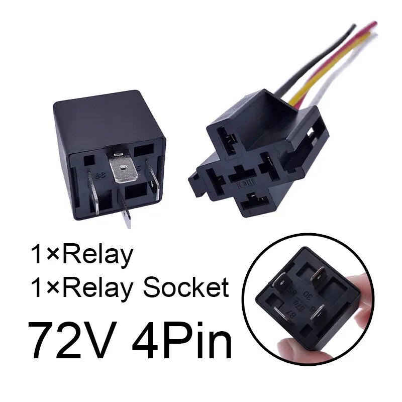 Автомобильное реле CNMAWAY JD2912 40А 40A 72V 4PIN