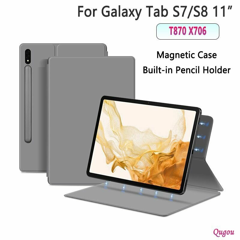 Чехол для Samsung Galaxy Tab S7/S8 11" (T870 X706), с прорезью для пера
