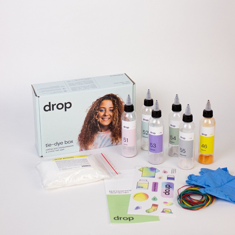 Набор красителей тай-дай 6 цветов №6-3