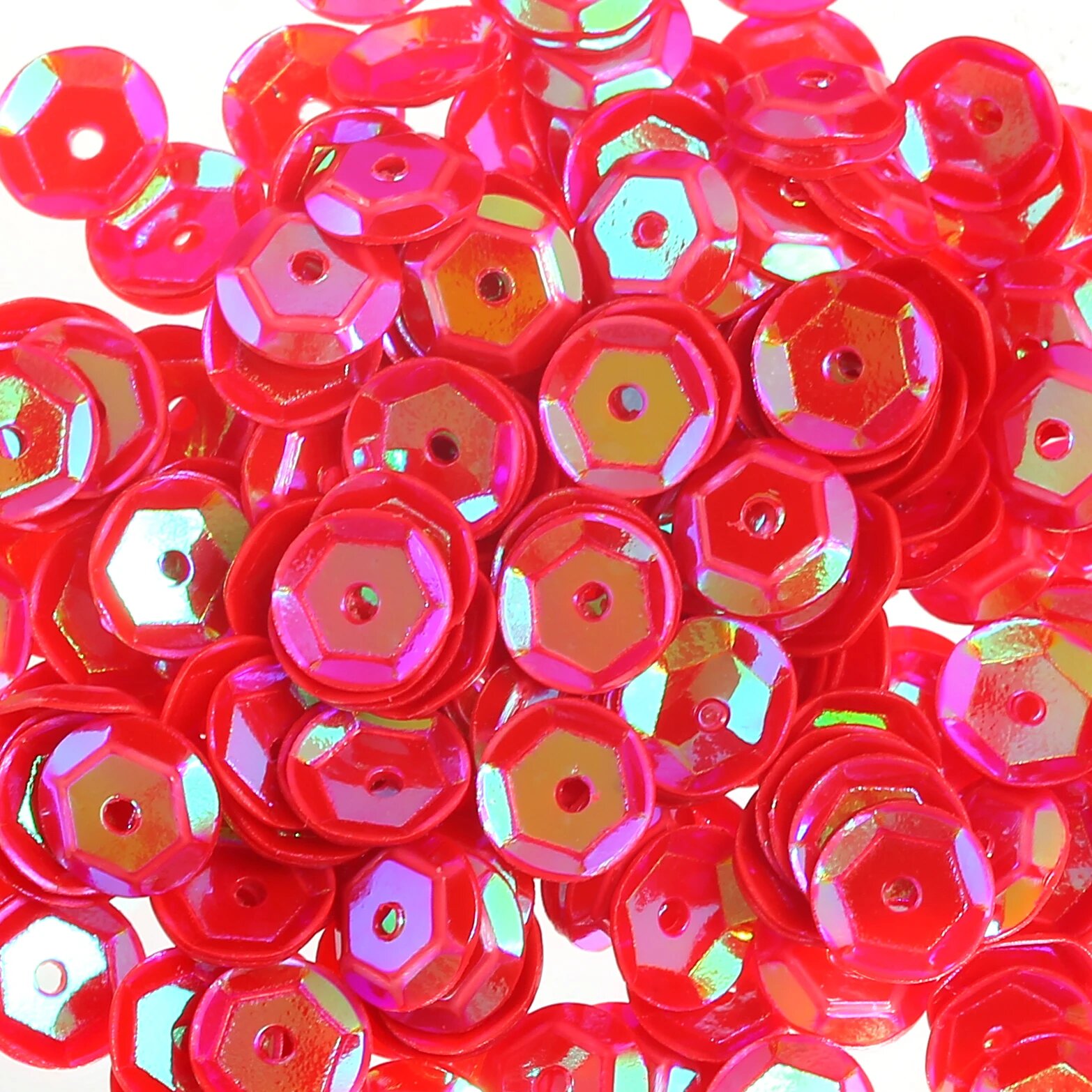 Блестки JOYAHO ПВХ 4 мм 6 мм 7 мм Красный, 7mm 5g 350pcs, AB Red