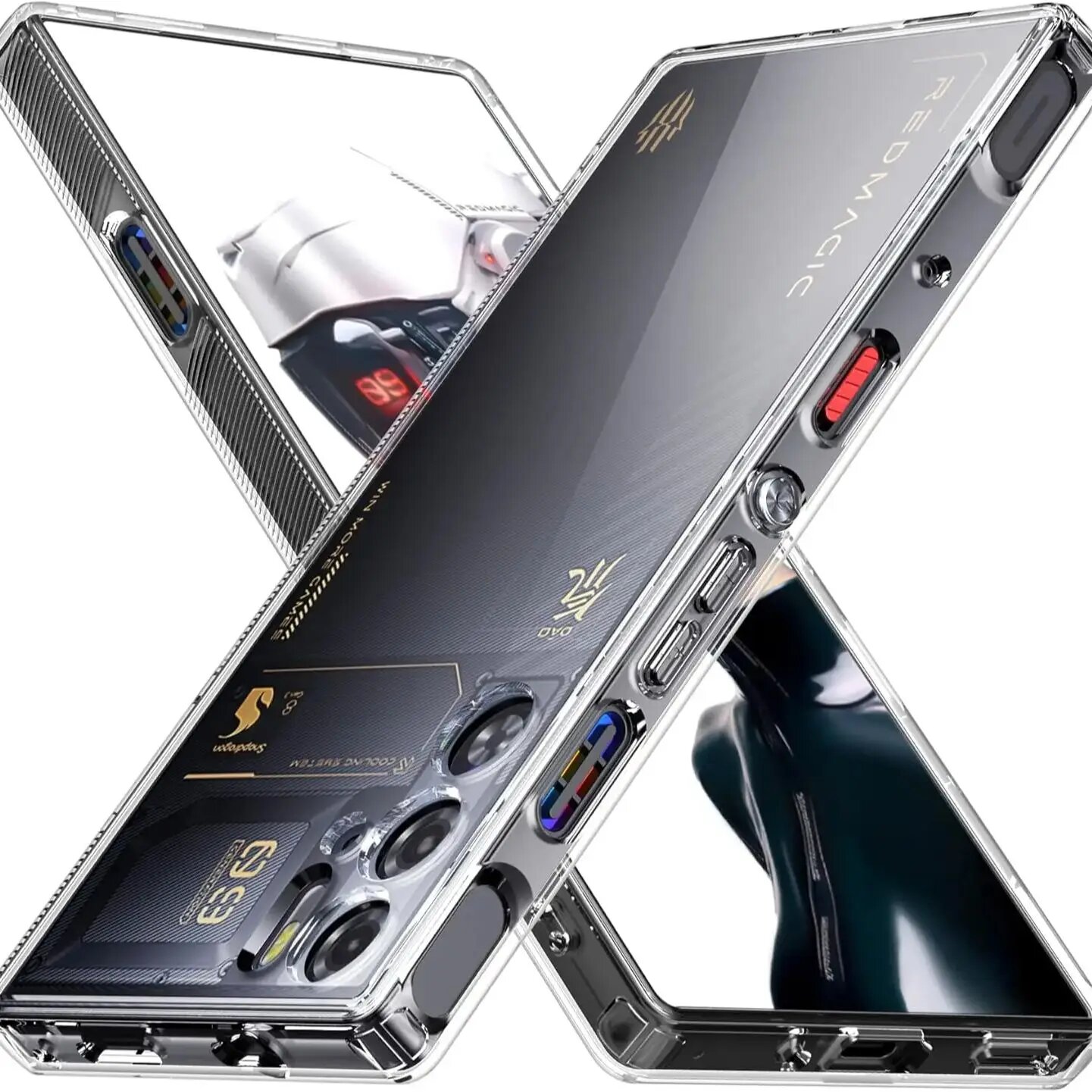 Для Zte Nubia Red Magic 8 9S 10 Pro усиленные углы, прозрачная противоударная задняя крышка из мягкой подушки безопасности из ТПУ для Zte Red Magic 9 Pro Plus RedMagic 8 Pro