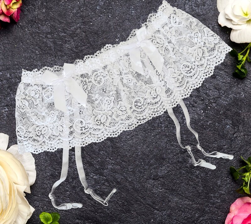Пояс для чулок "Asmann Belt White" белый