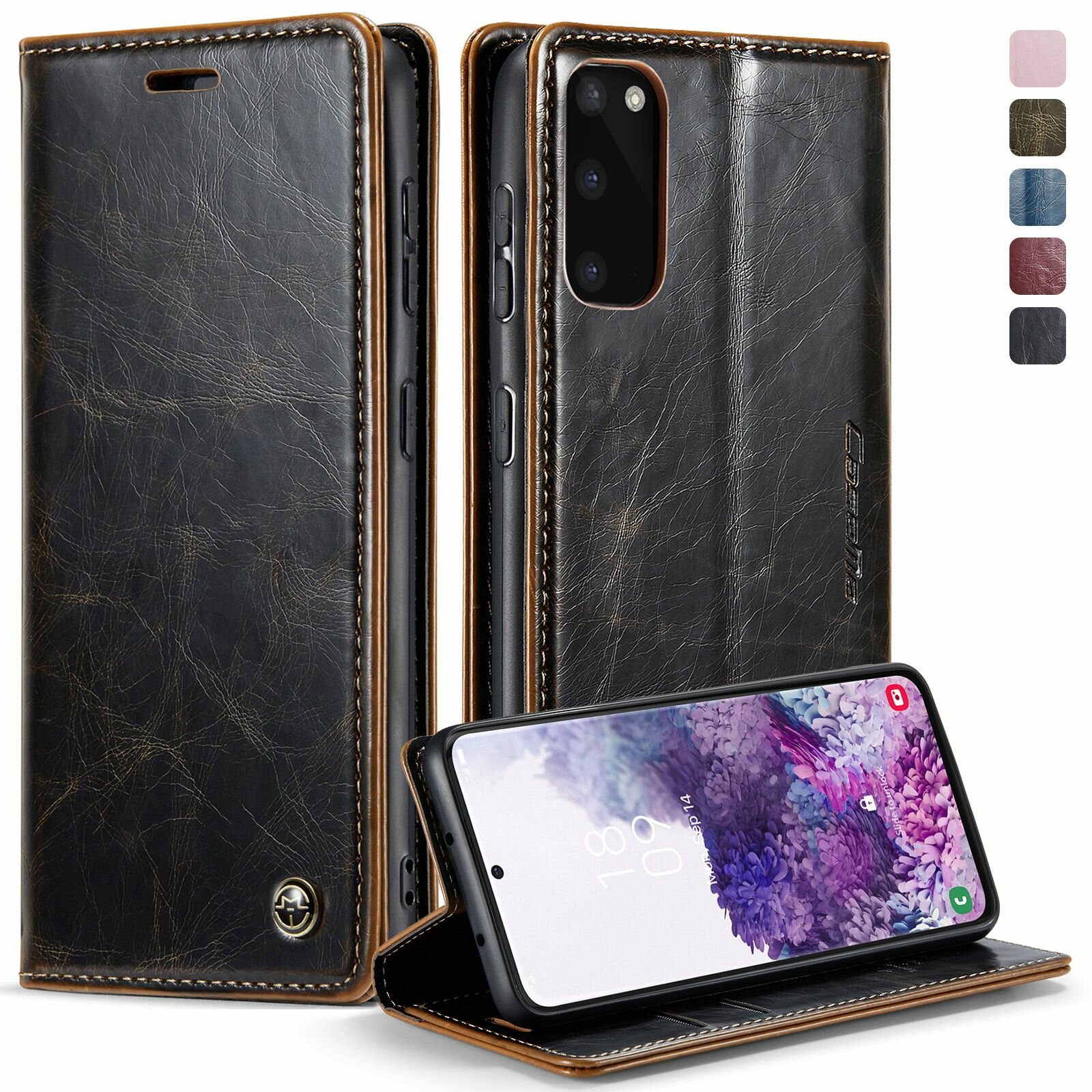 Чехол книжка CaseMe для Samsung Galaxy S20 / Самсунг Галакси С20 Кожаный