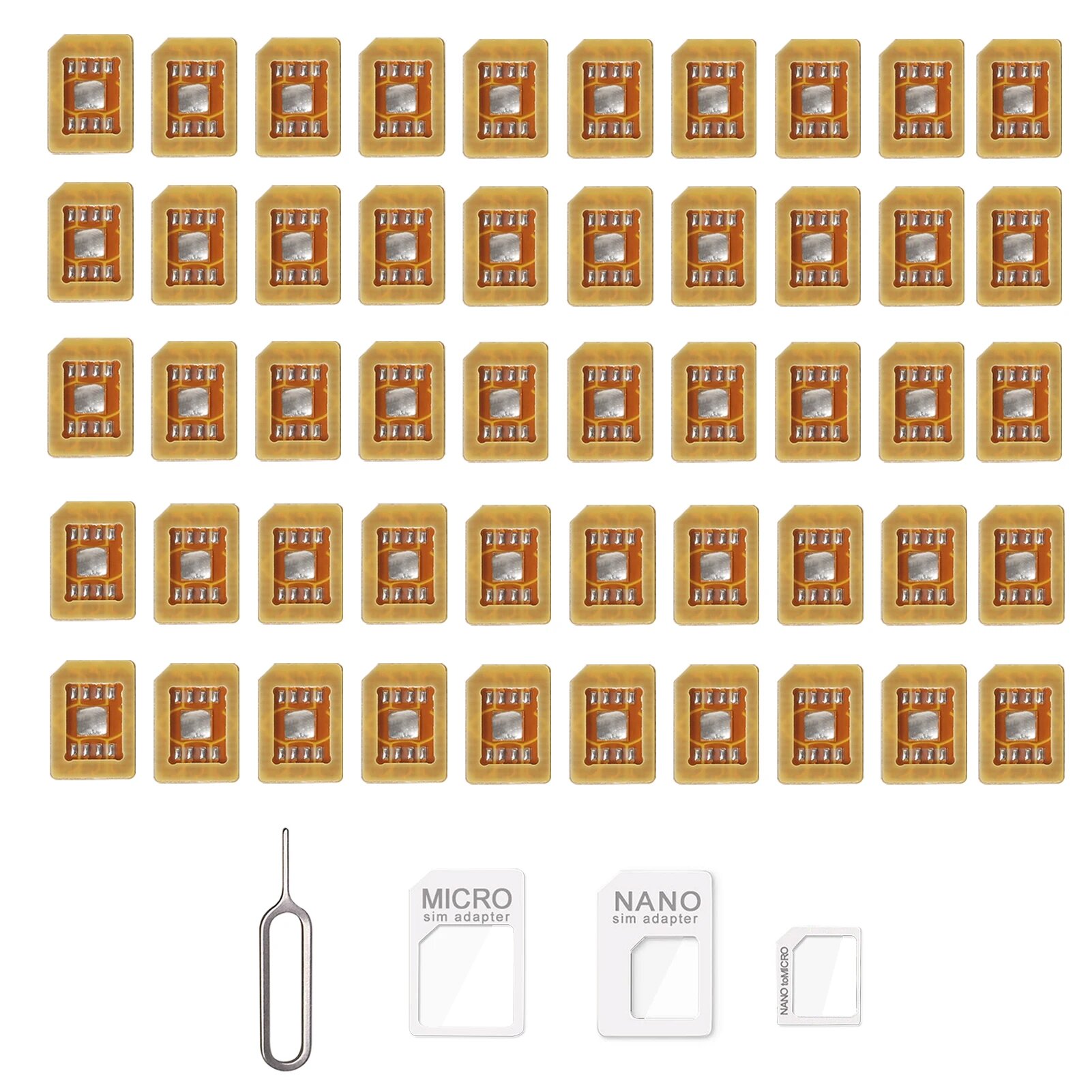 Держатель SIM-карты ESIM на Nano Адаптер для карты ESIM Плата для припоя Восстановительная пластина для физической карты Сделайте свои собственные SIM-карты DIY 2 шт. 50ESIM card sleeves