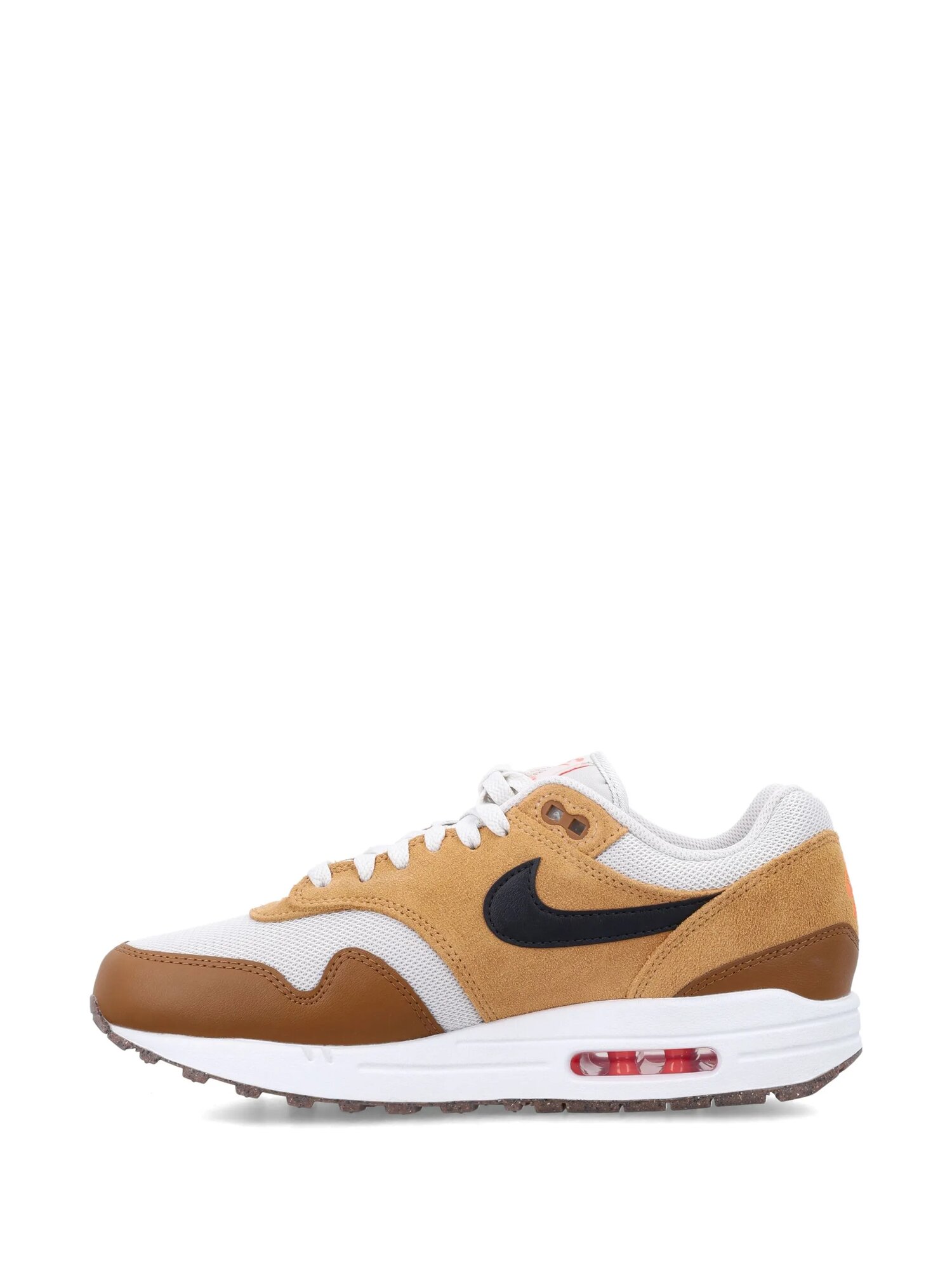 Кроссовки NIKE Air Max 1 Essential, размер 9.5 US, коричневый/серый/оранжевый — фото 1